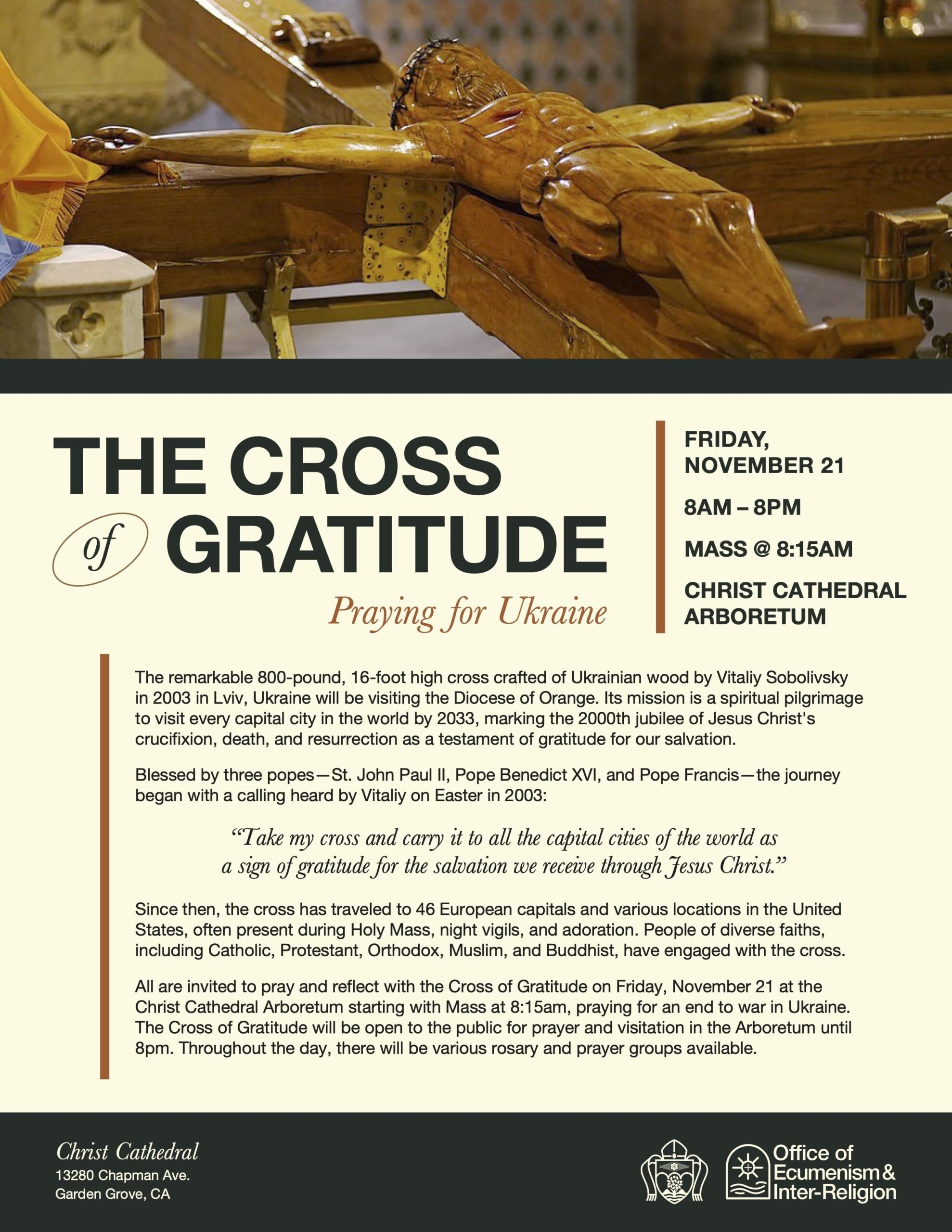 The Cross of Gratitude - Christ Cathedral